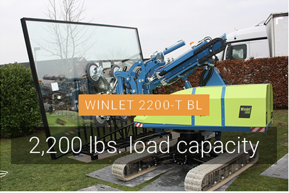 Winlet Glass Handling Lifts - Lift up to 2200 lbs.
